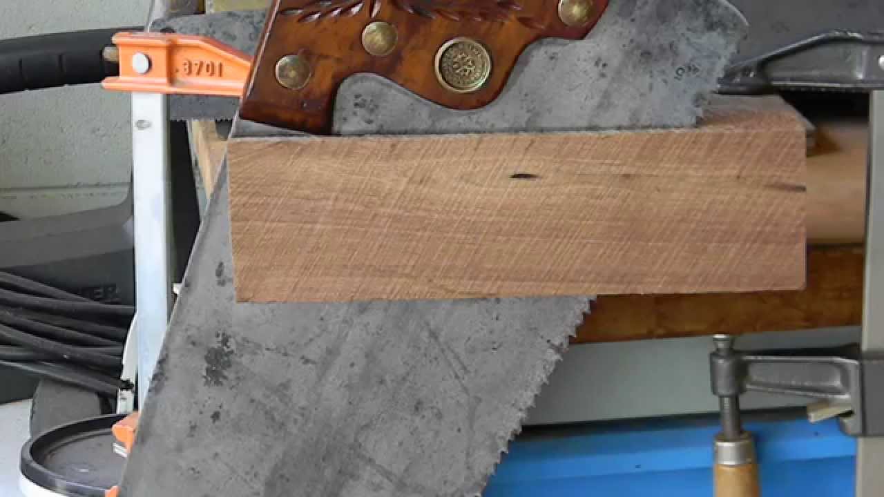 E.C. Atkins No.65 rip saw - YouTube