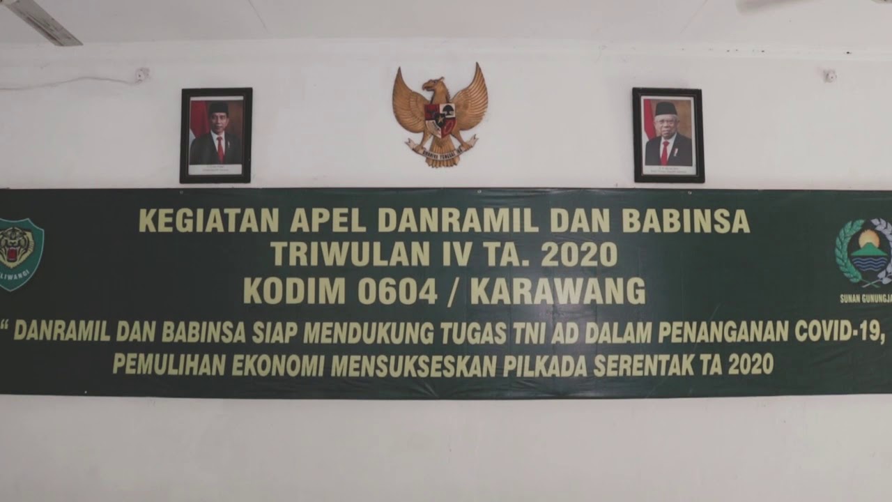 APEL DANRAMIL DAN BABINSA TAHUN 2020 - YouTube