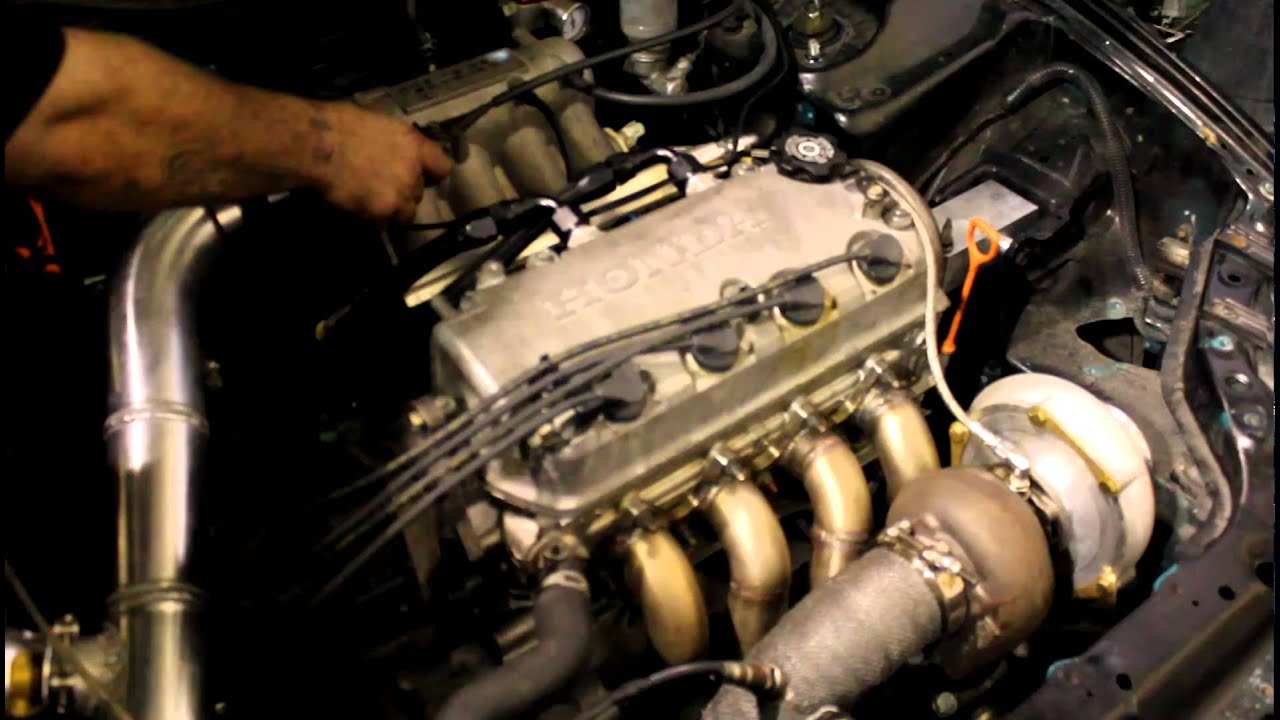 FAB-WORX Moss Motorsports D16 Turbo Build - YouTube