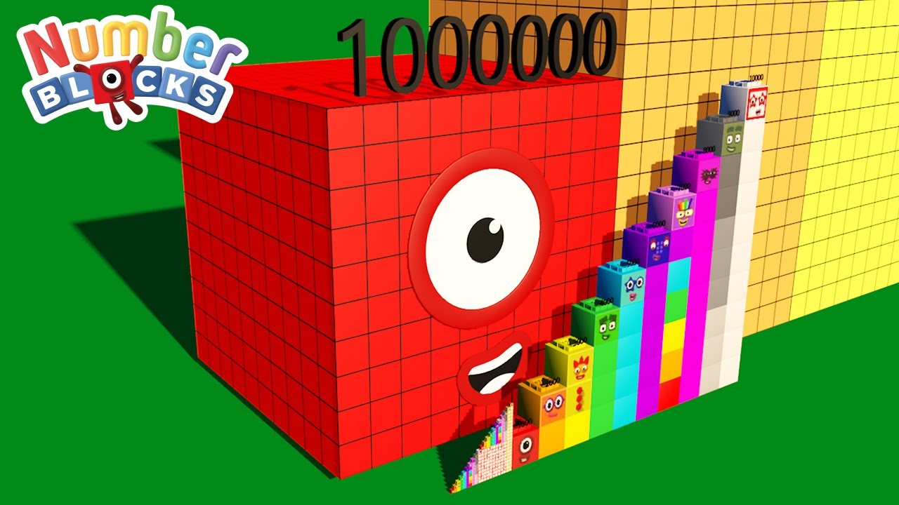 Numberblocks Step Squad 10 vs 100 MILLION - Count to 100,000,000 Song ...