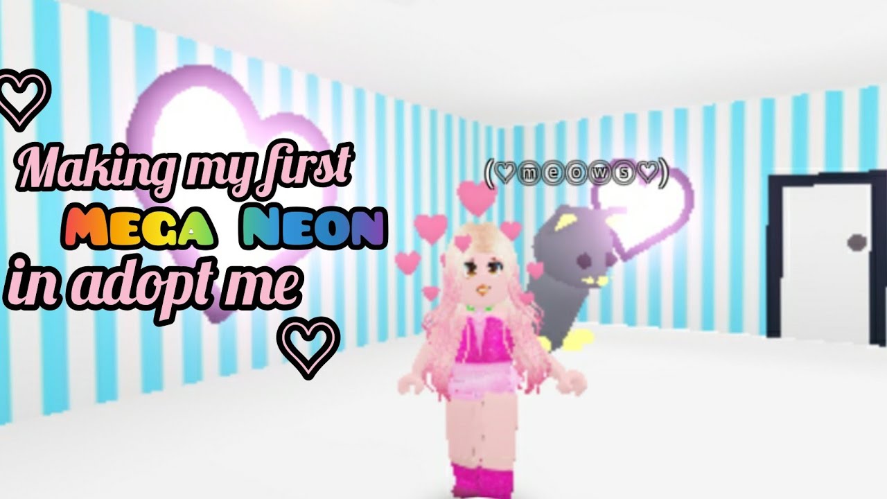 Making my first mega neon in adopt me! - YouTube