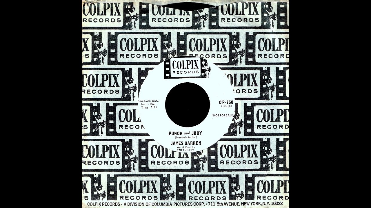 James Darren - PUNCH AND JUDY (United Recording) (1964) - YouTube