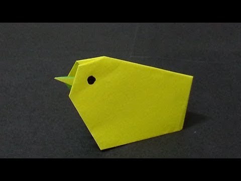 Origami Chick Tutorial (How to fold) - YouTube