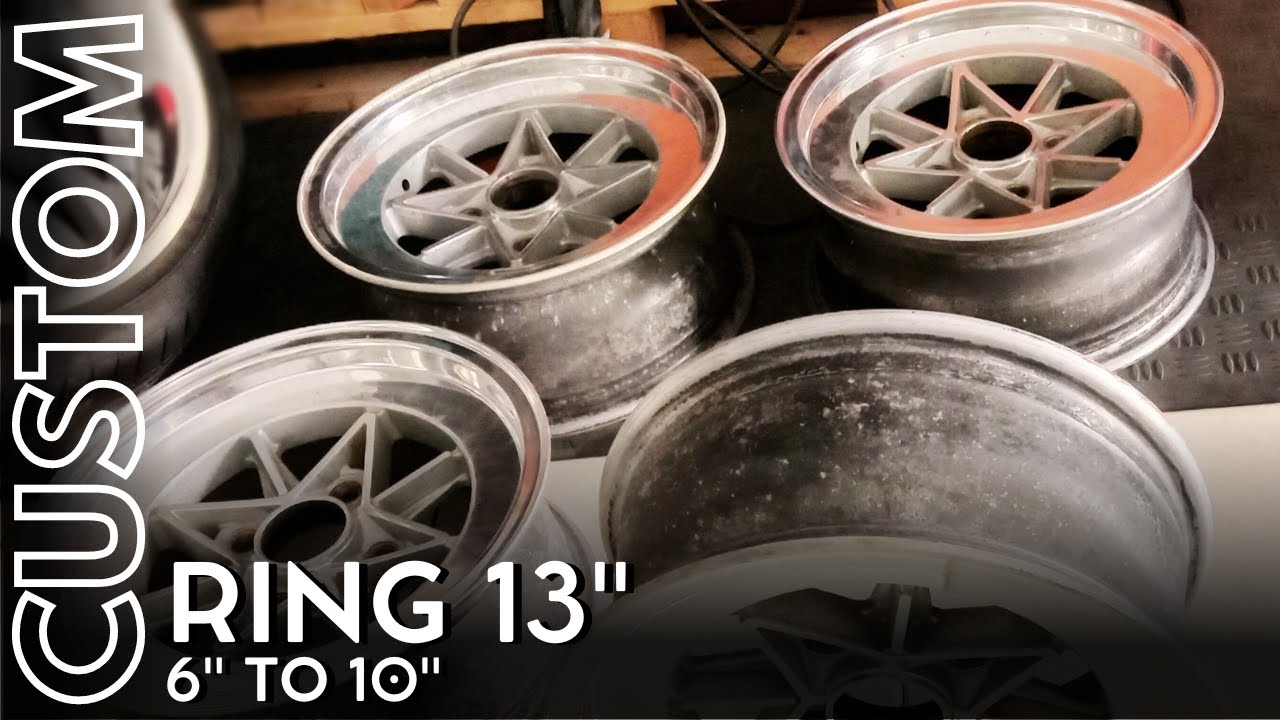 CUSTOM VELG RING13" LEBAR 6" MENJADI 10" - YouTube
