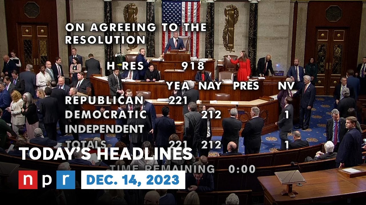 House Votes To Formalize Impeachment Inquiry Against Biden Npr News