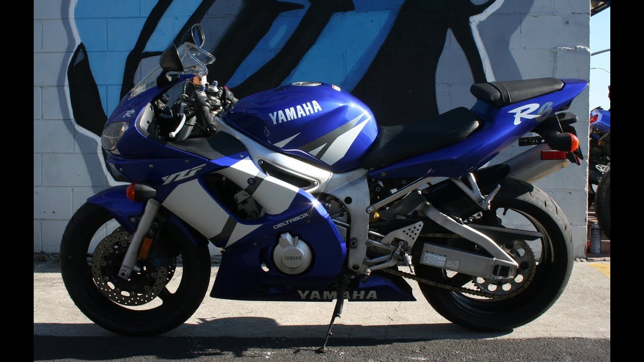 2002 Yamaha R6 YZF600 ... All original Super Sport Bike! - YouTube
