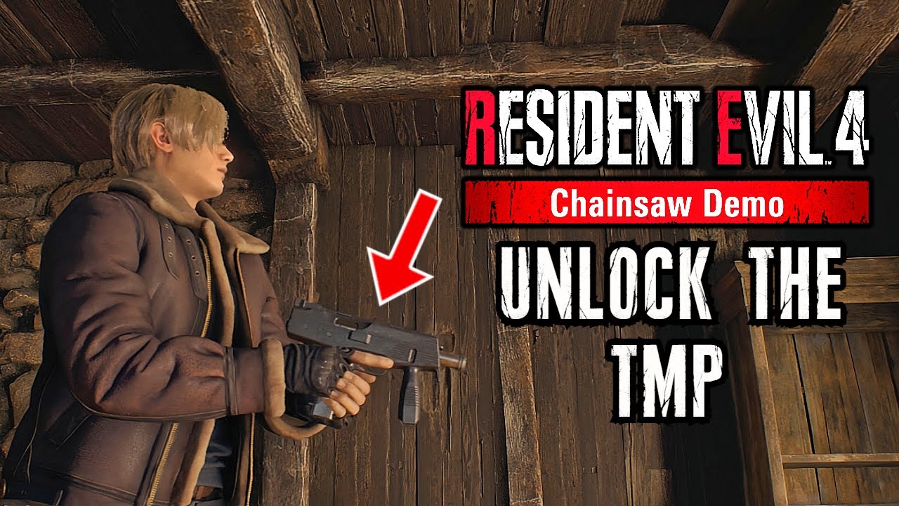How To Unlock The TMP - Resident Evil 4 Remake Chainsaw Demo - YouTube