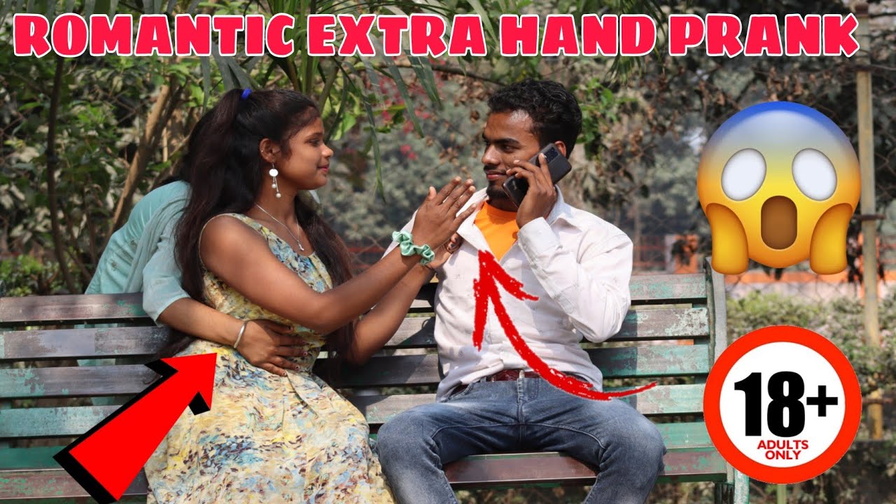 Extra Hands Prank In India || cute girls kissing 💋💋 prank ...