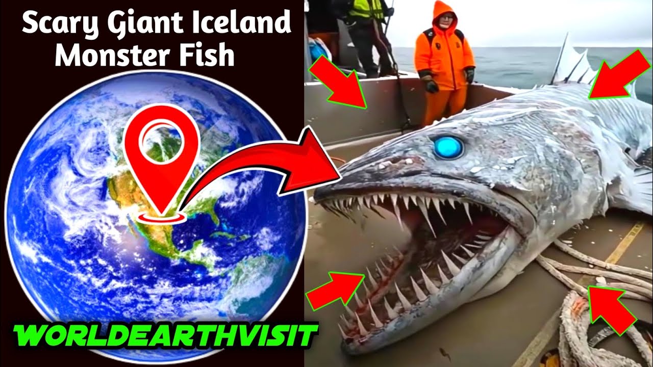 😶‍🌫️Scary found giant iceland monster fish on google maps and google ...