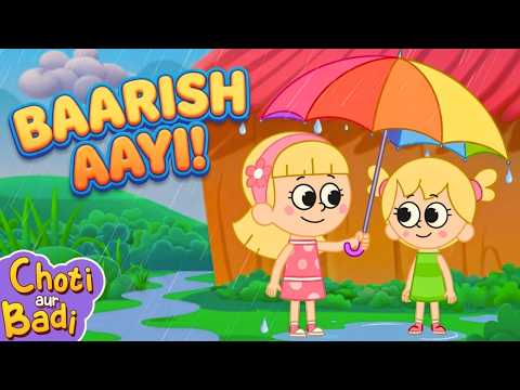 🌧️ Barish Aayi Cham Cham Cham | Baarish Ka Gaana | Hindi Nursery Rhymes For Kids