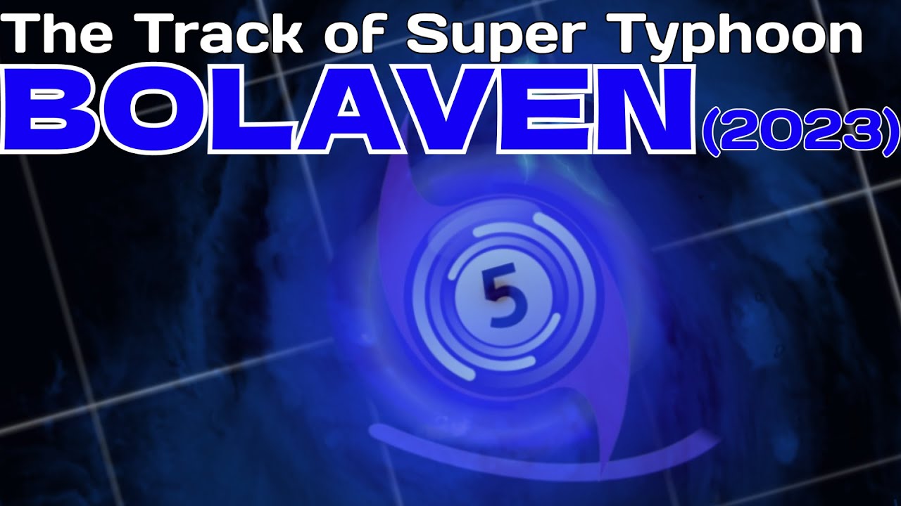 The Track of Typhoon Bolaven (2023) - YouTube