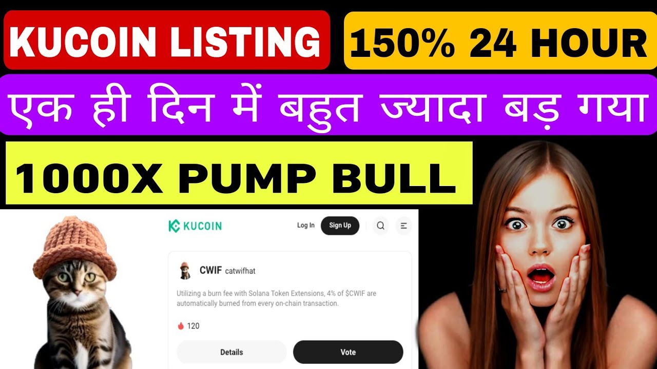 catwifhat token 150% 😲 Catwifhat token Kucoin Listing | Catwifhat token ...