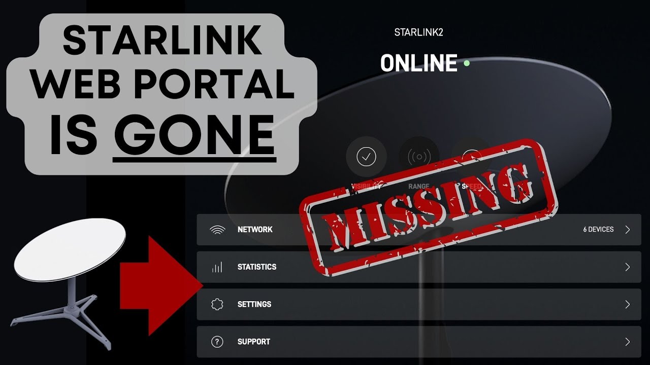 Starlink Dish Web Portal Is No Longer Available - YouTube