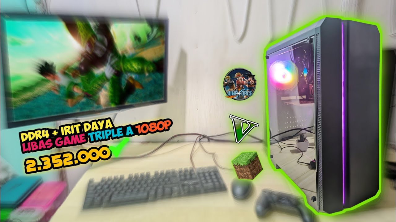 RAKIT KERE HORE PC 2.3jt DDR4 IRIT DAYA ( 1080p Game Triple AAA ) - YouTube
