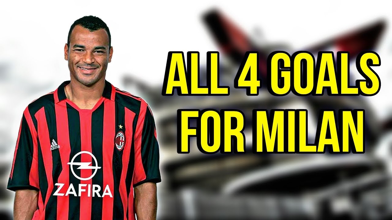 Cafu • All 4 goals for Milan | Tutti i gol di Cafu per il Milan - YouTube