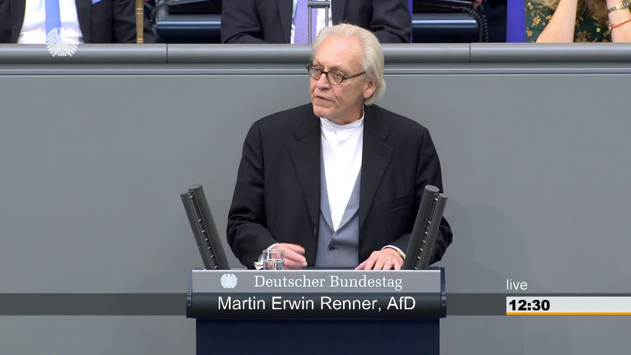 AfD im Bundestag - Martin Renner - YouTube