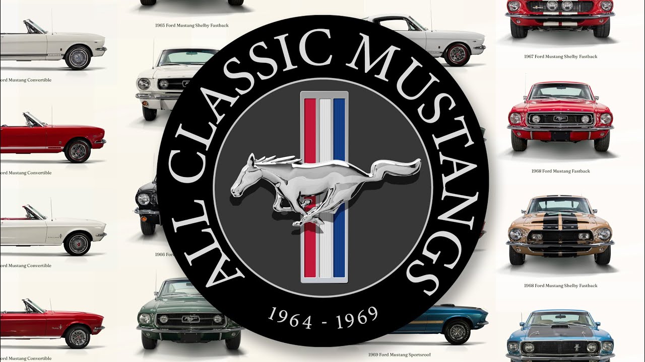 All Classic Ford Mustangs of the 60s - YouTube