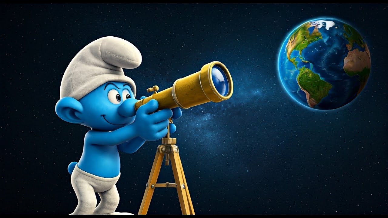 The Smurfs' Lunar Adventure: A Trip to the Moon!🪐🛸🌍🚀👩‍🚀🔭 - YouTube