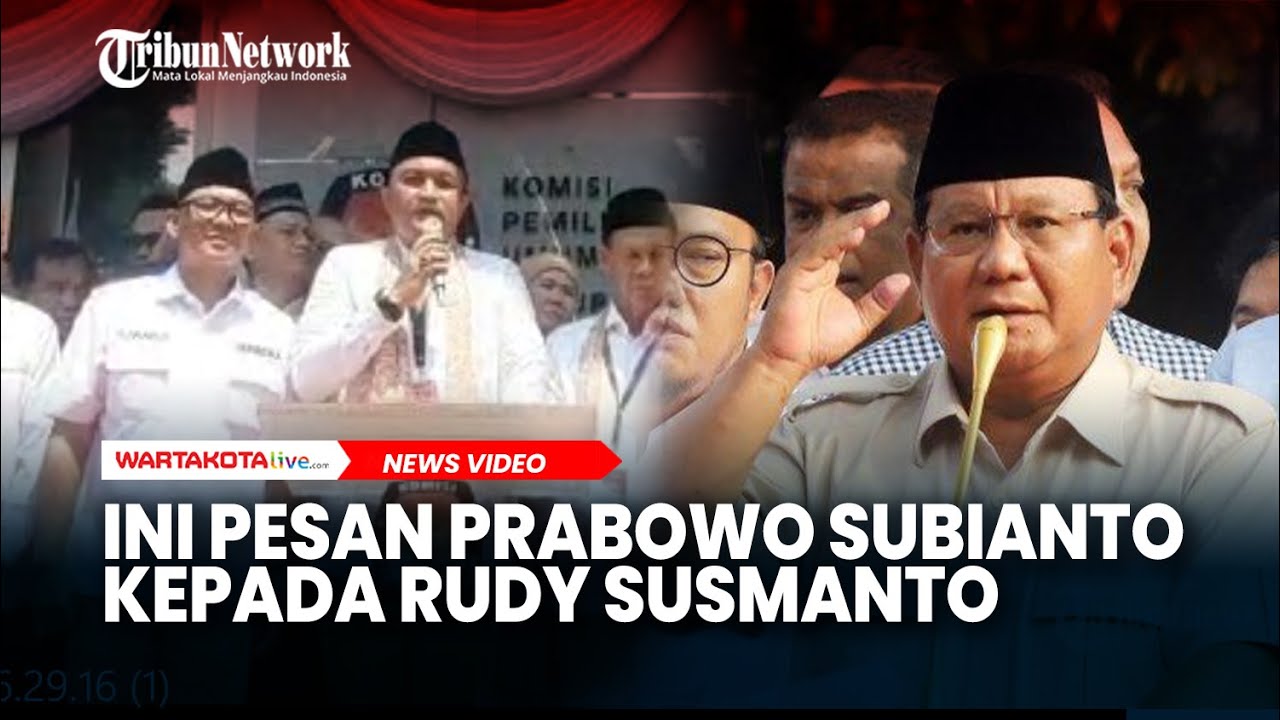 Daftar Cabup Bogor ke KPU, Ini Pesan Prabowo Subianto kepada Rudy ...