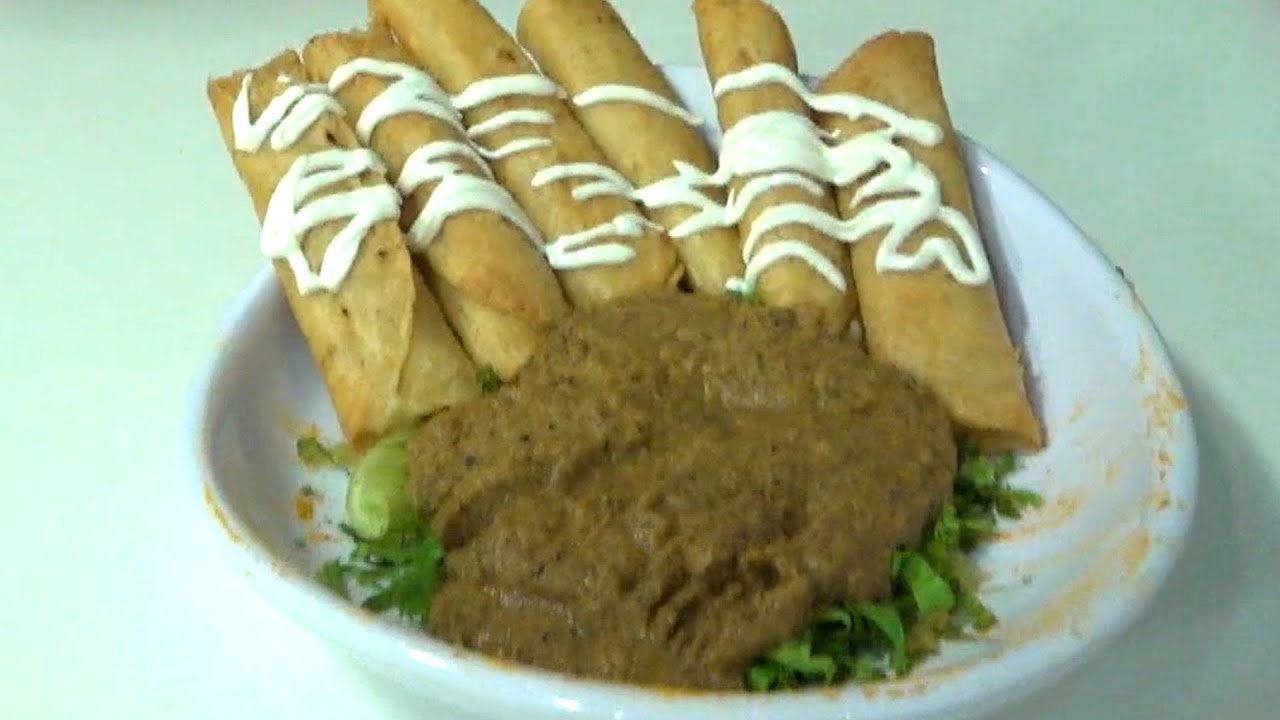La Receta: Flautas de Papa Ahogadas - YouTube