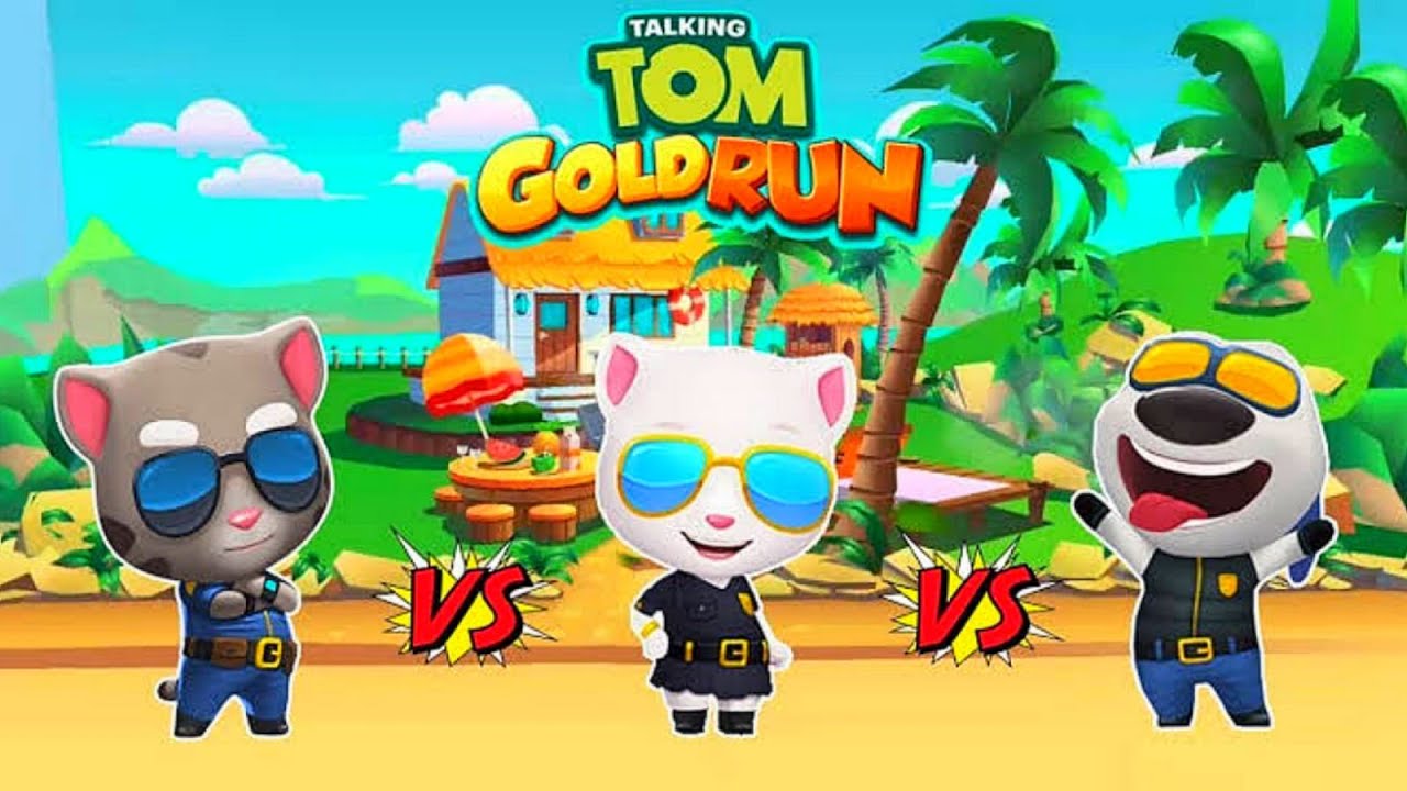 Talking Tom Gold Run: Officer Season Live Android Gameplay - YouTube