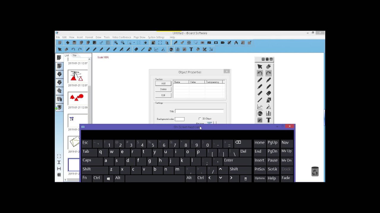 iBoard IWB Software - Toolbar (English) - YouTube