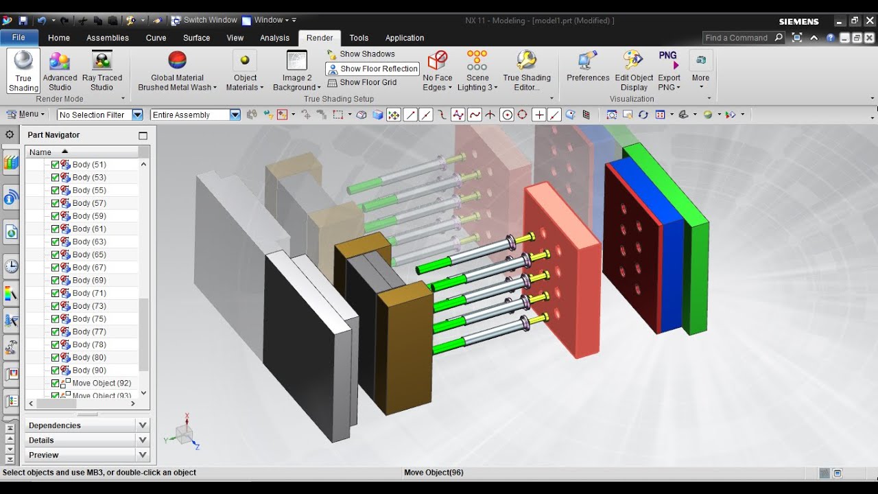SİEMENS NX- MOLD DESIGN #SİEMENSNX #MOLDING #MOLDDESIGN - YouTube