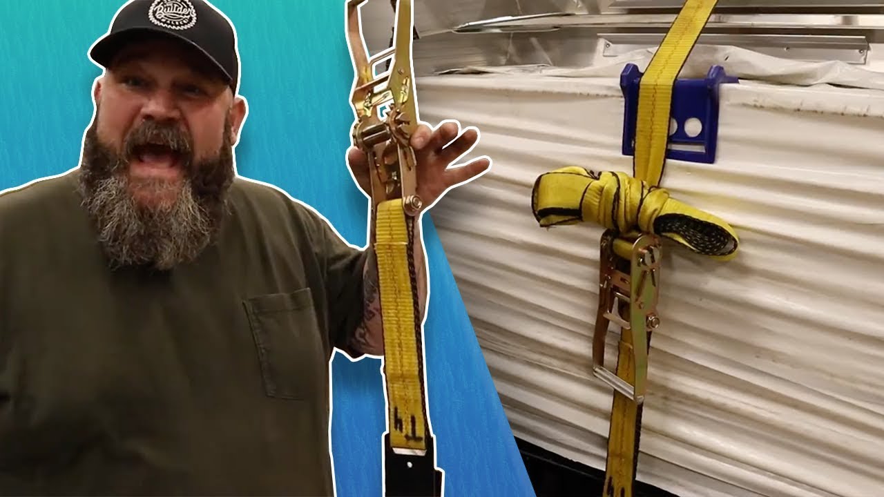 How to Use a Ratchet Strap and What to Do With The Slack - YouTube