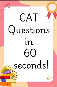 CAT PYQ solved in 60 seconds | CAT | IIM | 60 second solution | The ...
