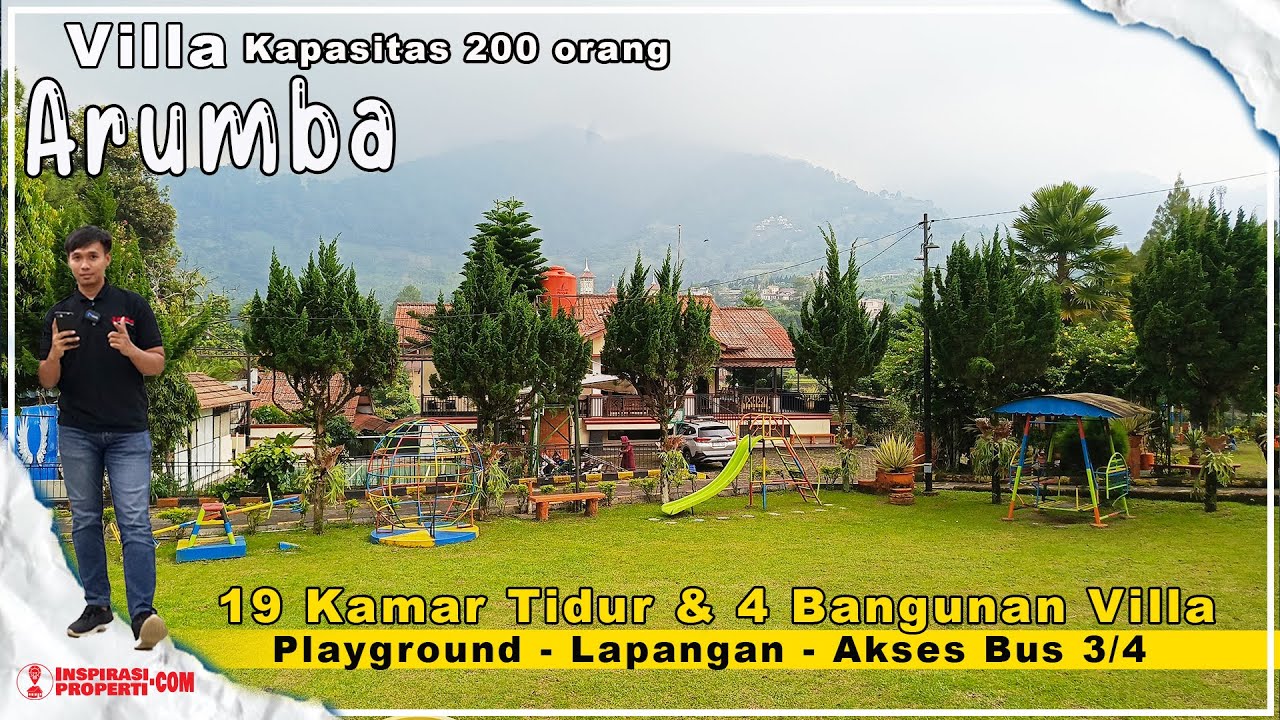 Villa Arumba Cisarua – Rombongan 200 Orang? Santuy Banget di Sini! ada 19 Kamar - YouTube