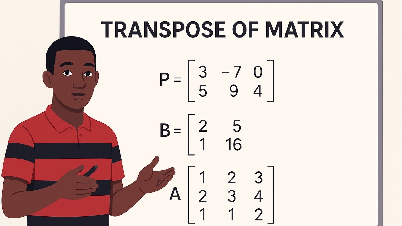 📘 TRANSPOSE OF A MATRIX | Complete Beginner-Friendly Explanation - YouTube