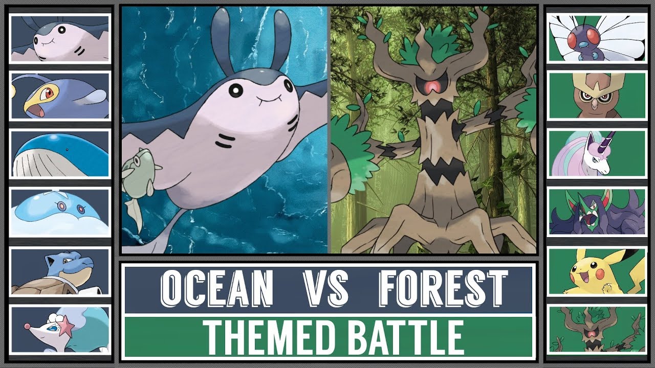 OCEAN vs FOREST (Pokémon Theme Battle) - YouTube