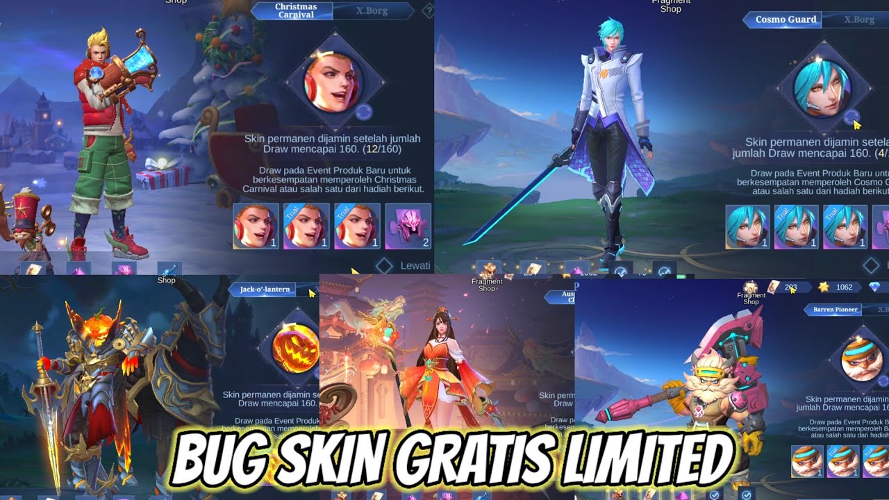 SINI ADA BUG SKIN LIMITED BISA PILIH SENDIRI ! SKIN GRATIS TANPA ...