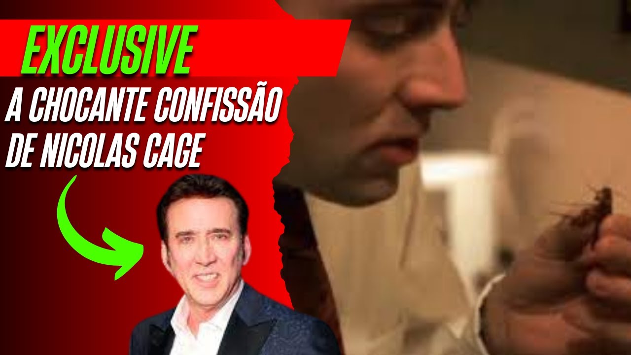 NICOLAS CAGE'S SHOCKING CONFESSION: "I ATE LIVE COCKROACHES FOR A MOVIE ...