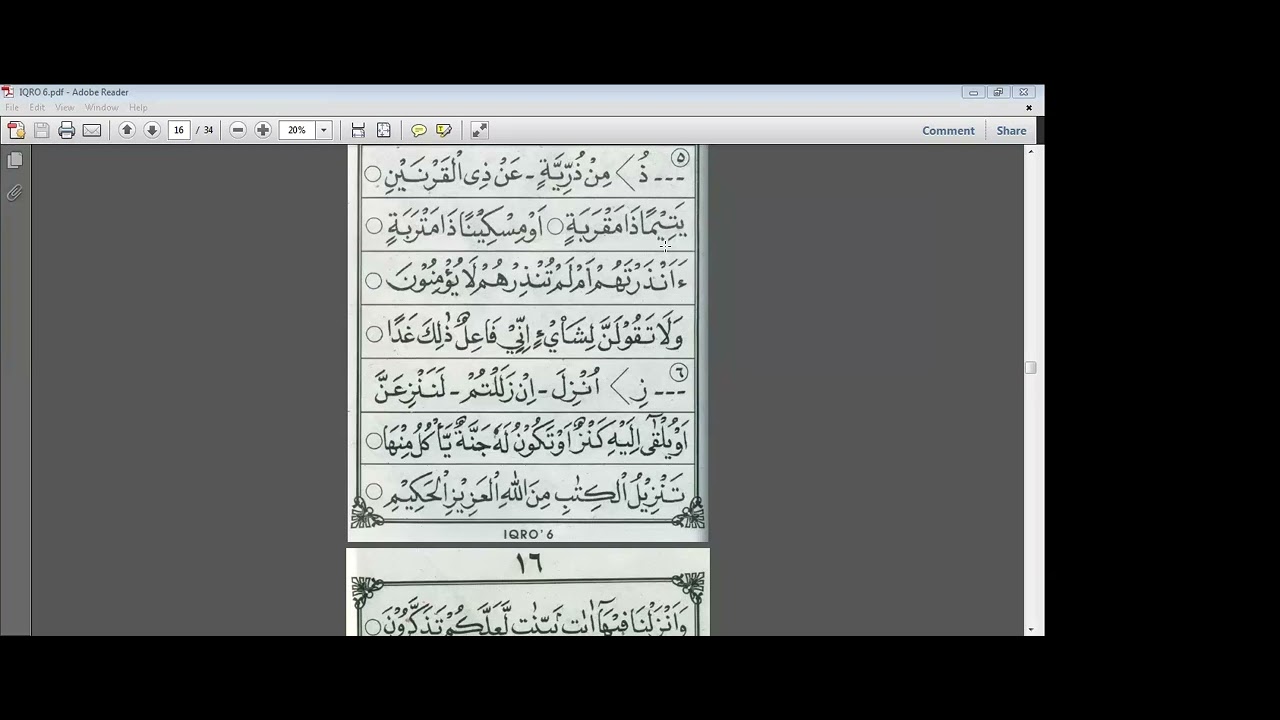 Iqro 6 halaman 15 ikhfa huruf Zay (ز)bersama Ustadzah Neneng Herlina ...