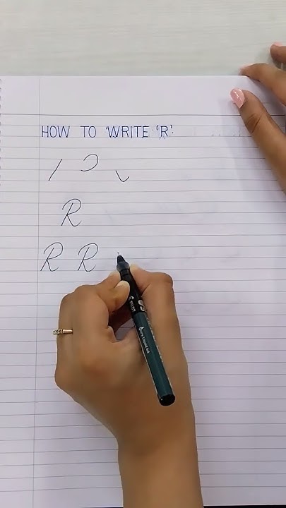Cursive Writing|Ep-25: How to Make "R"Step by Step|#calligraphy# ...