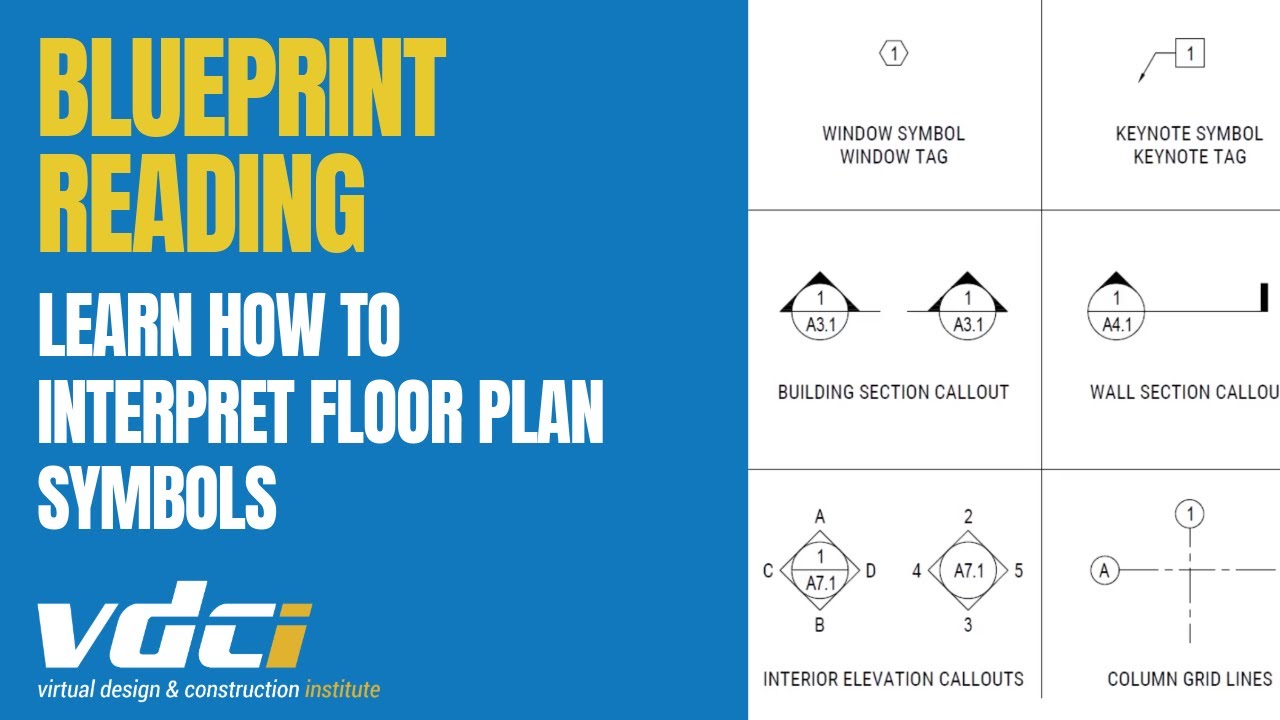 Blueprint Reading: Interpret Floor Plan Symbols - YouTube