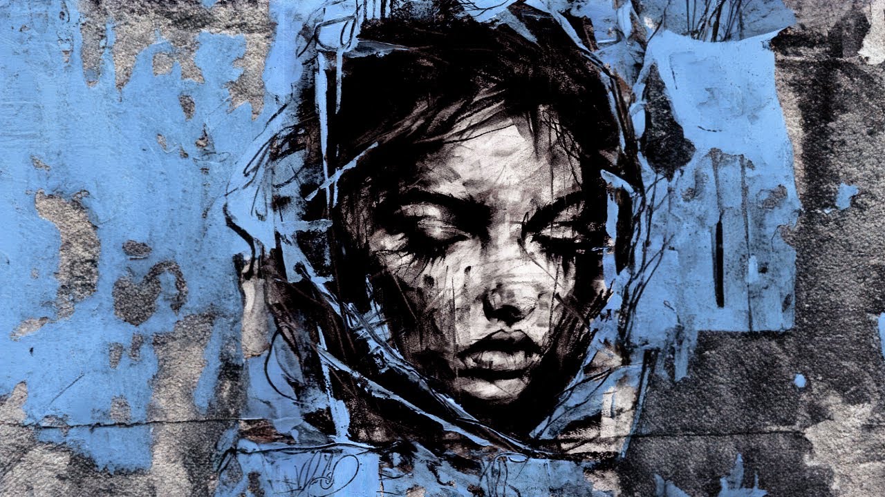 Expressive Charcoal Portrait Drawing Tutorial ( Halcyon Dreams ) Time ...