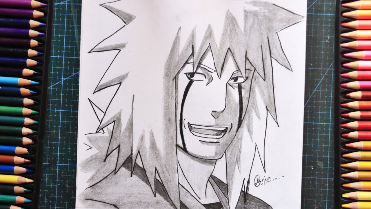 How To Draw Jiraiya || Naruto || Anime Drawing Step By Step - YouTube