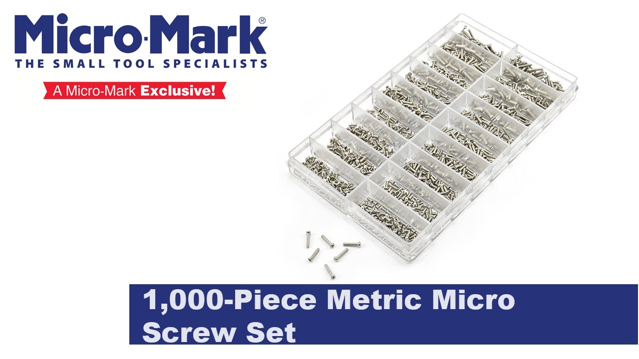 1,000-Piece Metric Micro Screw Set For Modelers, Scratch-Builders ...