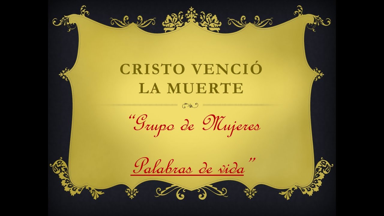 CRISTO VENCIÓ LA MUERTE (Sandy Cano) - YouTube