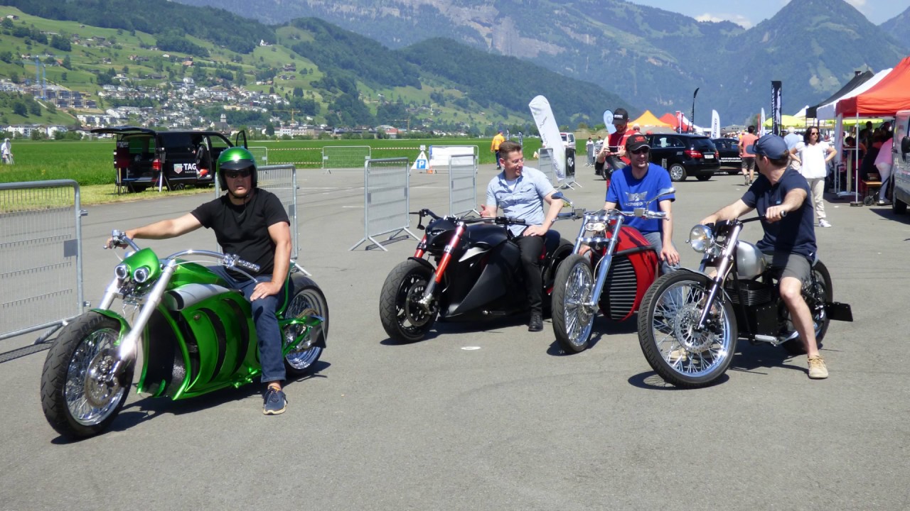 "Electric DEMON" to the electric custombike show in Switzerland. - YouTube