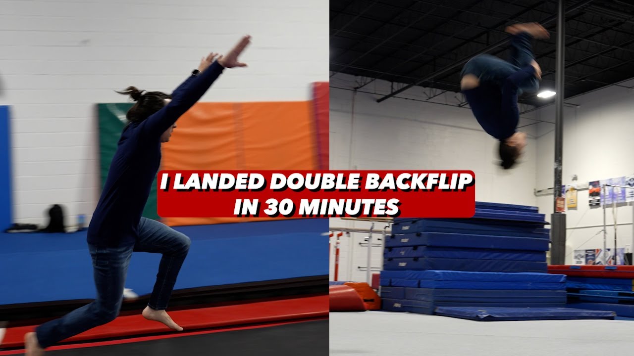 I Learned Double Backflip on floor In 30 Minutes - YouTube