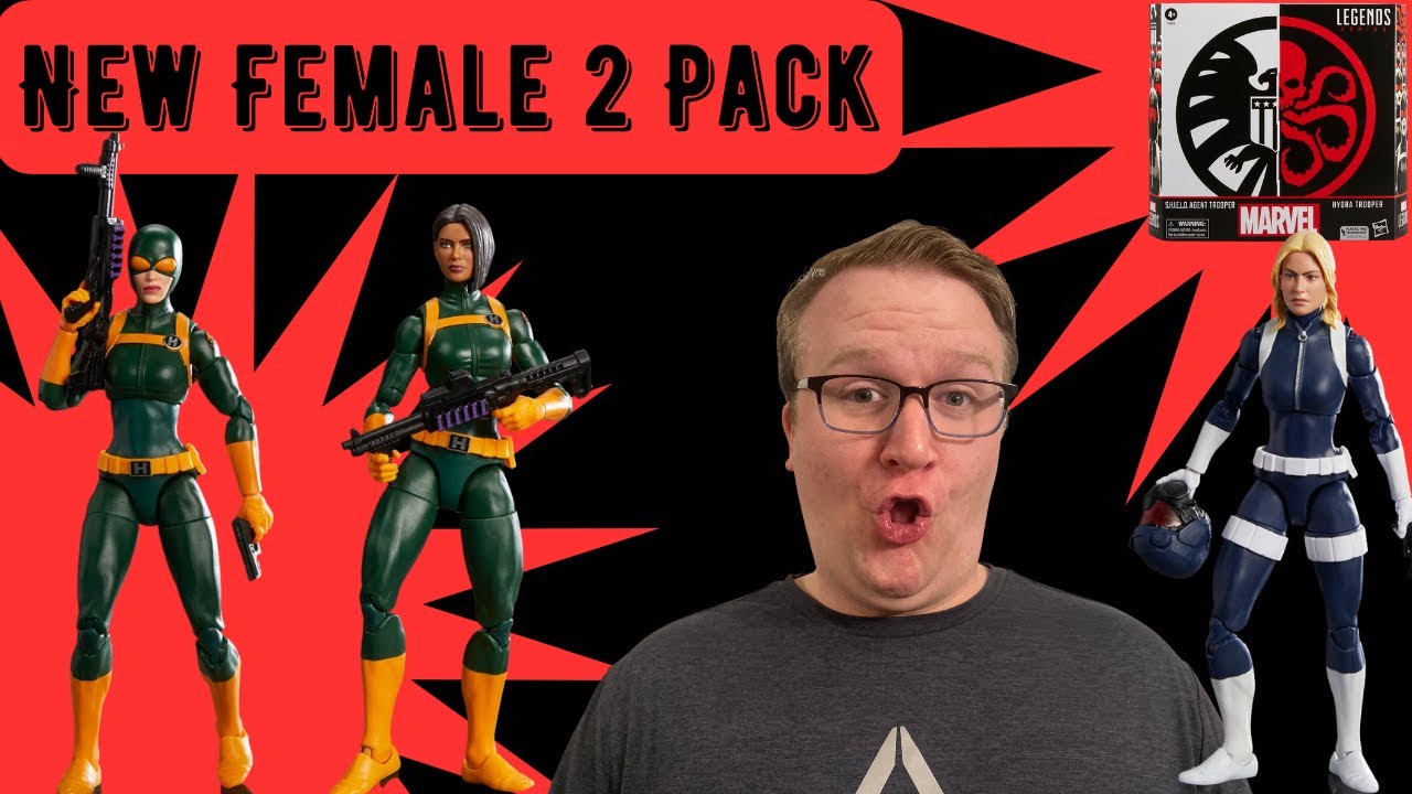 New Marvel Legends Female Hydra and Shield 2 Pack - YouTube