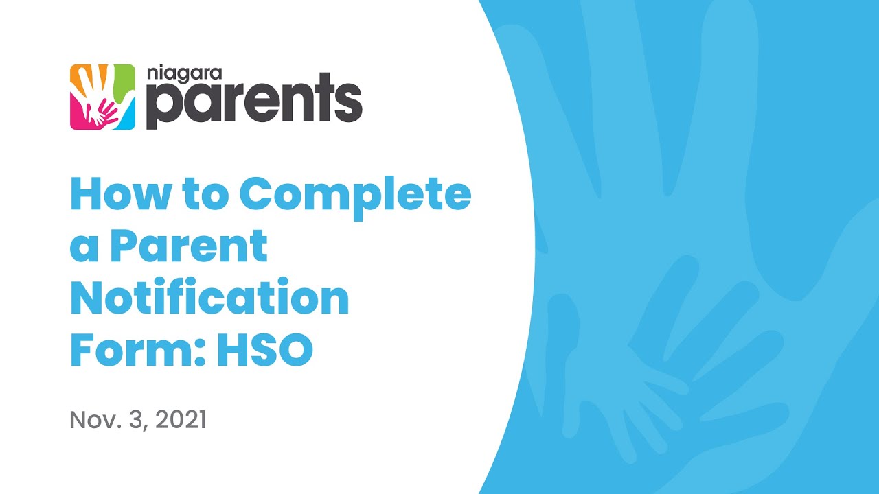 How to Complete a Parent Notification Form - YouTube