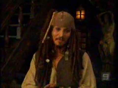 Johnny Depp and Geoffrey Rush