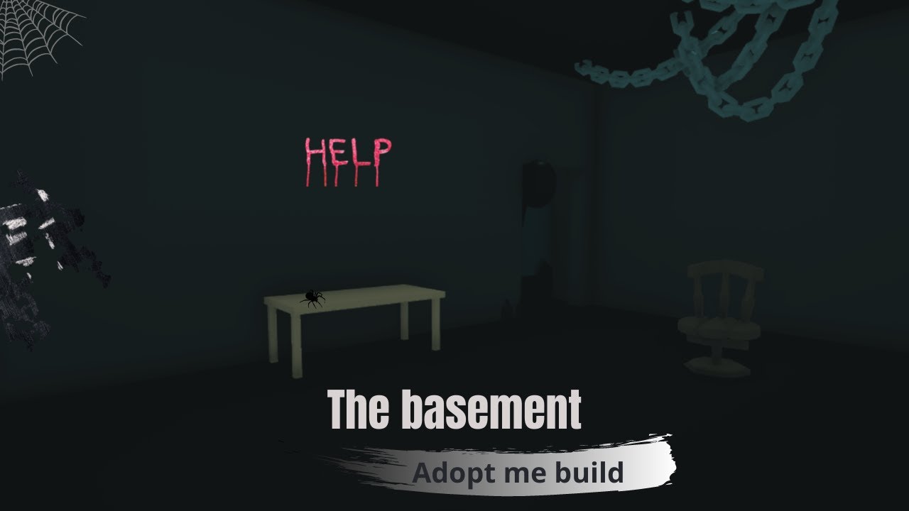 🦇 ADOPT ME SCARY HOUSE! | Speed building the basement!!🦇 - YouTube