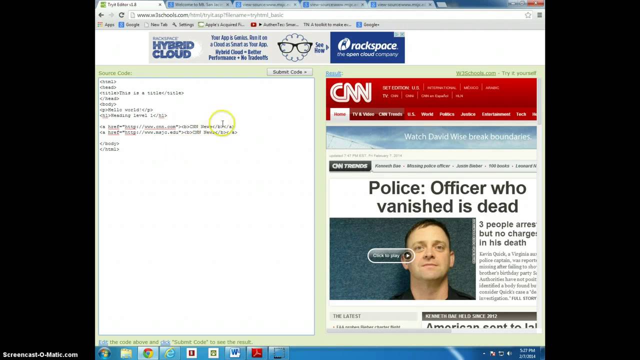 CSIS 101: Mr Duffie's HTML Tutorial - YouTube