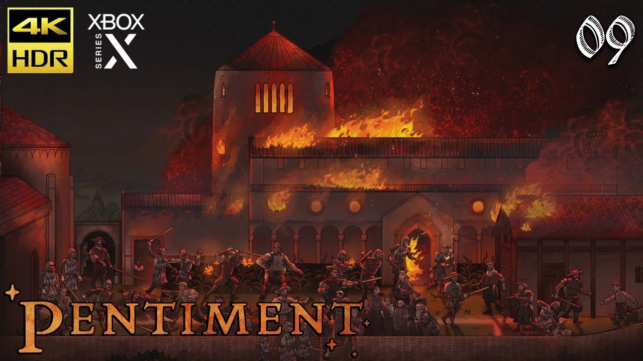Pentiment (2022) #9 Kirsau & Tassing Burn 4K HDR Xbox Series X Gamepass ...