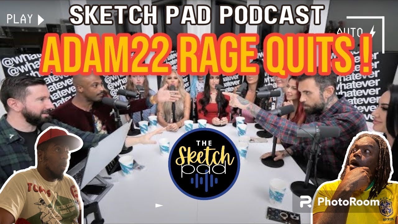 Adam22 storms off on the whatever podcast. Exchanges words with Saint ...
